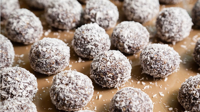 Quick and easy coconut chocolate balls recipe a family favourite