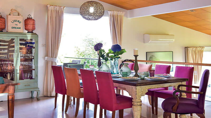 Turning a 1950's Siglap house in to a colourful family home