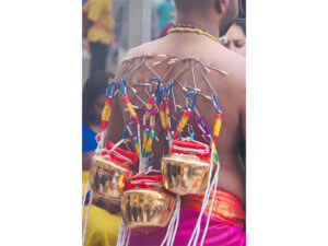 The Hindu ritual of Thaipusam Festival in Singapore