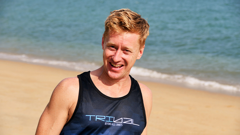 Who's trying to break the world record for the longest triathlon?