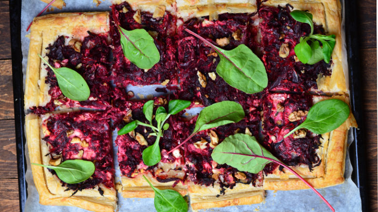 Recipe for Beetroot Tarts - Pastry & relish, sound delish!